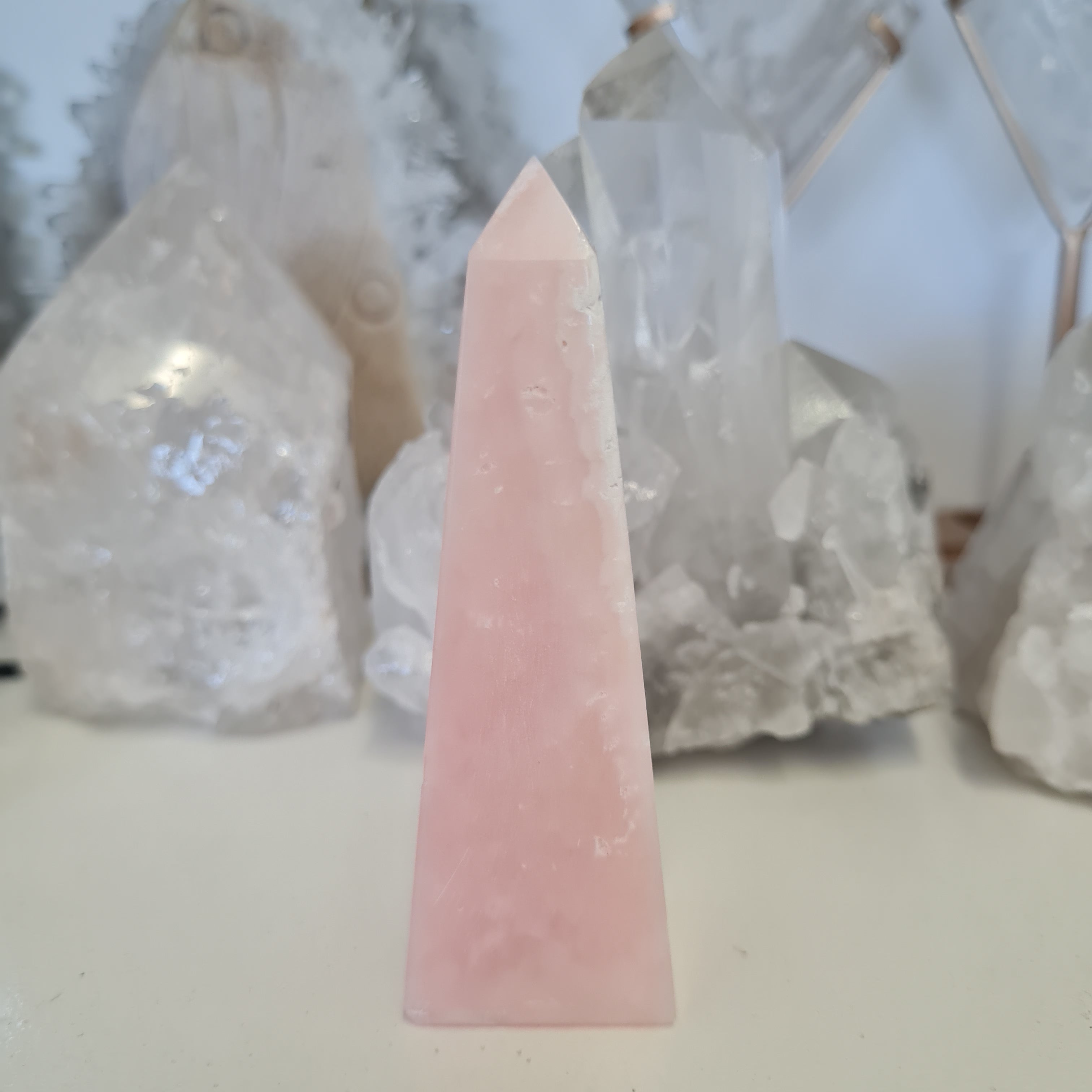 Pink Opal Tower – Bay Crystals