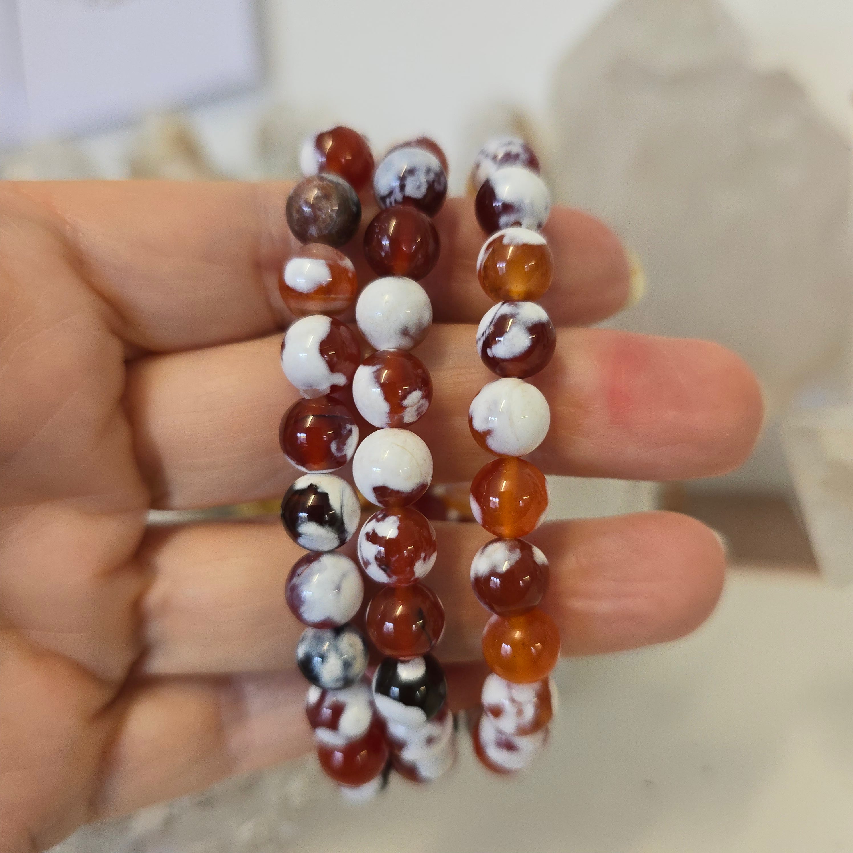Fire Agate Bracelet – Bay Crystals