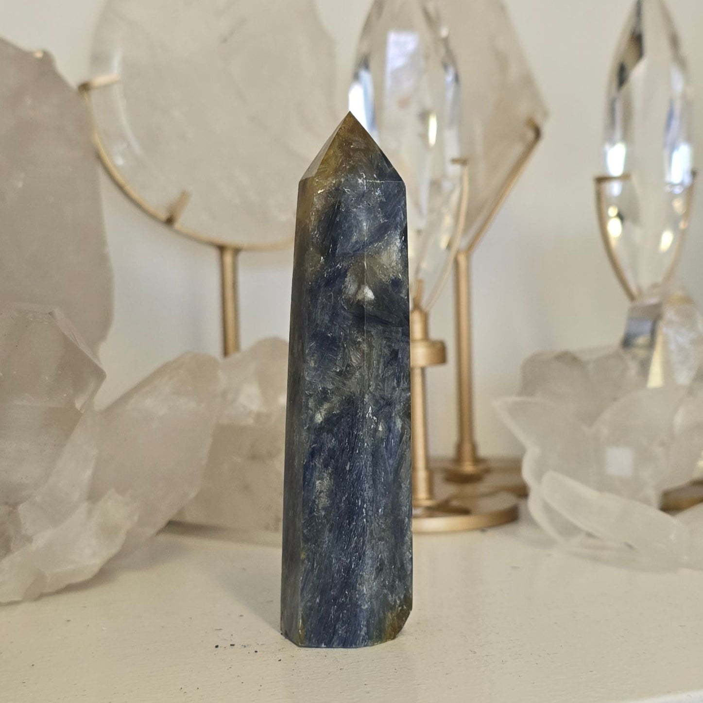 Blue Kyanite Tower – Bay Crystals