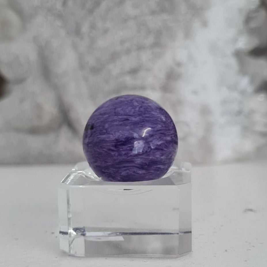 Charoite Sphere A Grade – Bay Crystals