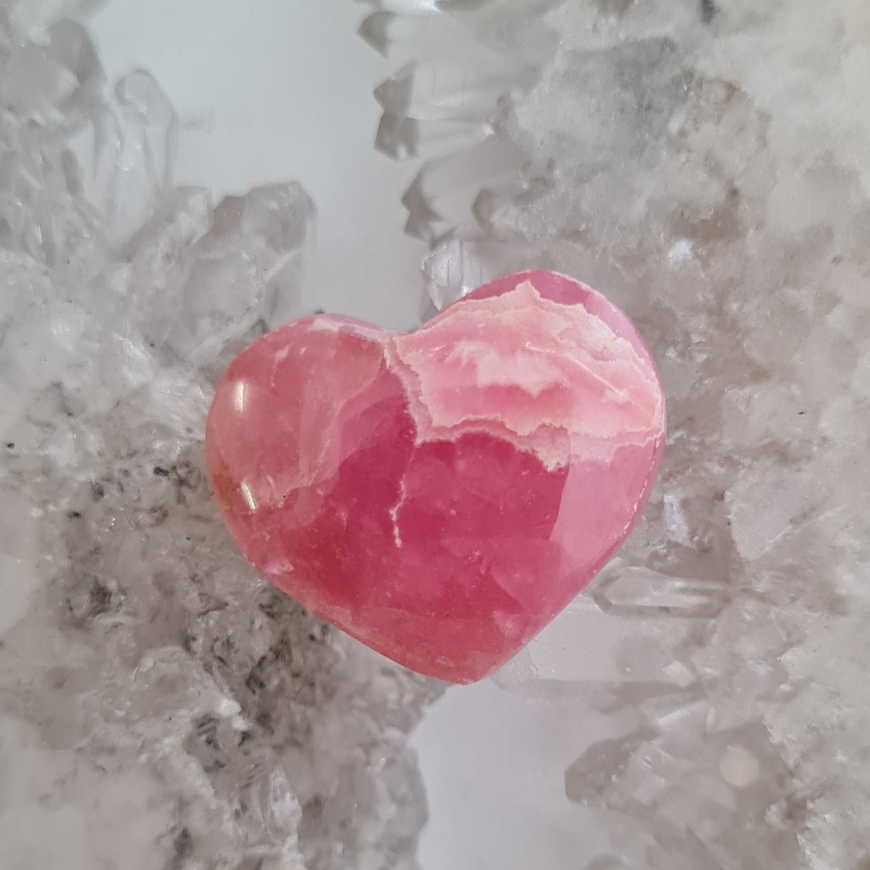 Rhodochrosite Heart – Bay Crystals